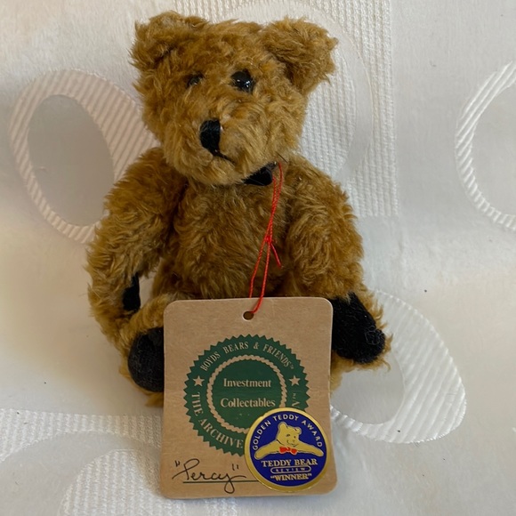 Boyds Bears | Toys | Boyds Bear Percy Bear Golden Teddy Award | Poshmark